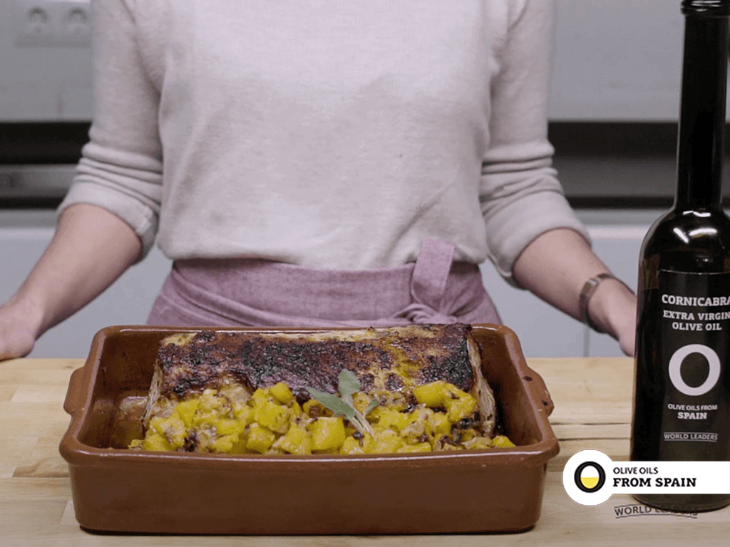 Roasted pork and squash ragout - Olive Oils from Spain
