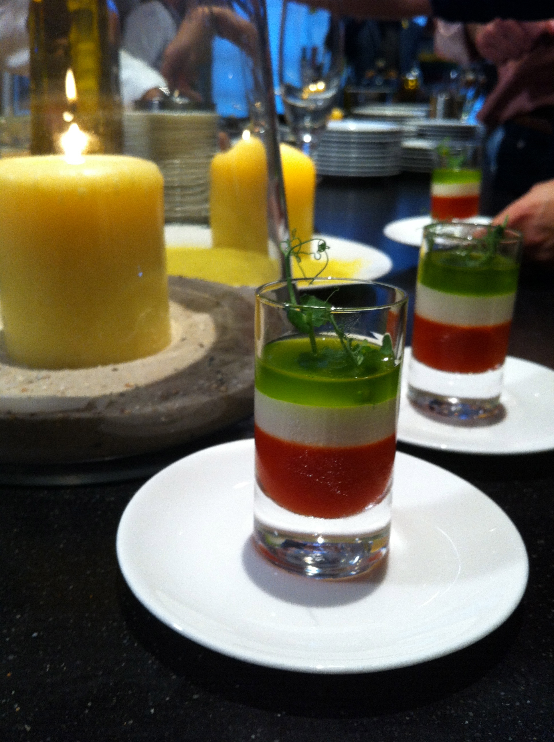Tomato, cream cheese and herb shots recipe - Olive Oils from Spain